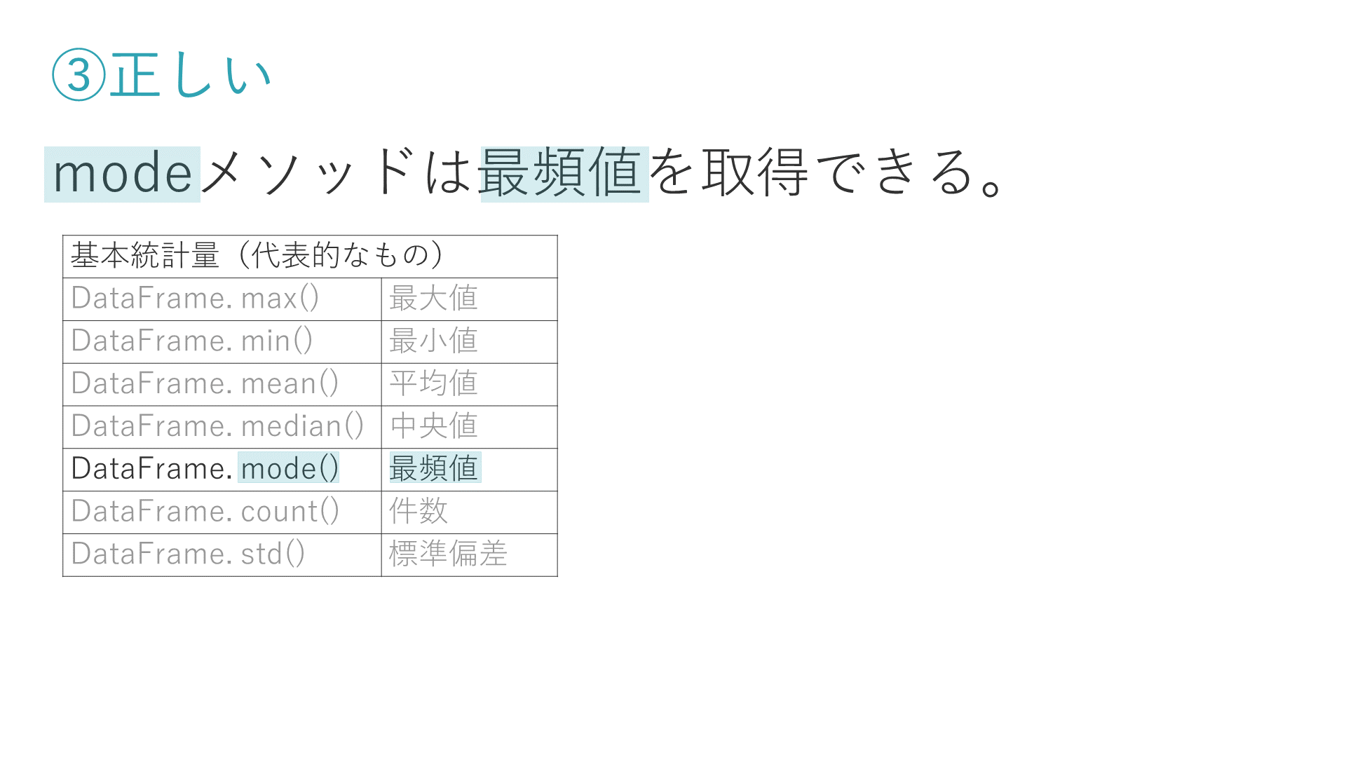 第1回Python3データ分析模擬試験【第25問】解説 – PRIME STUDY（プライム・スタディ）